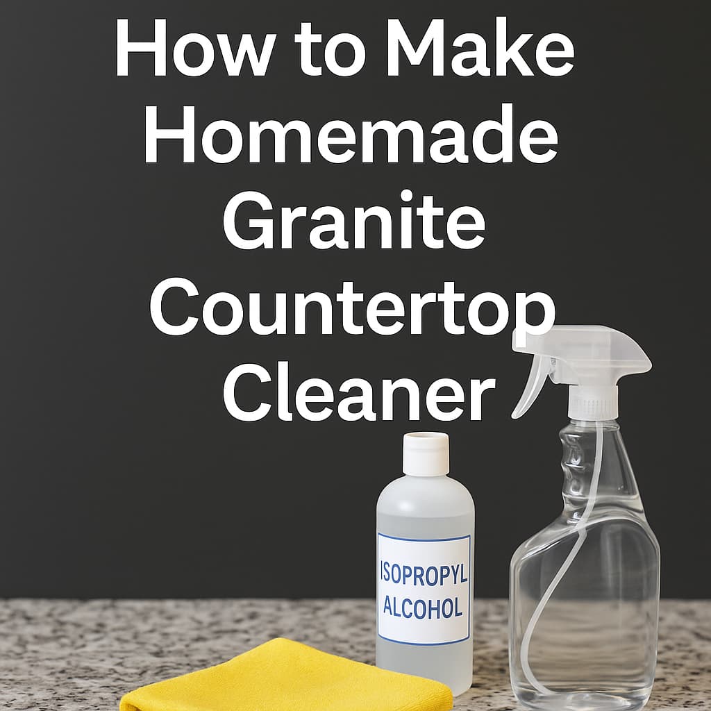 How to Make Homemade Granite Countertop Cleaner